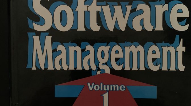 Remembering Jerry: Quality Software Management Volume 1 – Systems ...