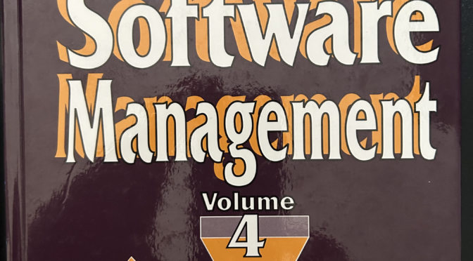 Remembering Jerry: Quality Software Management Volume 4 – Anticipating ...